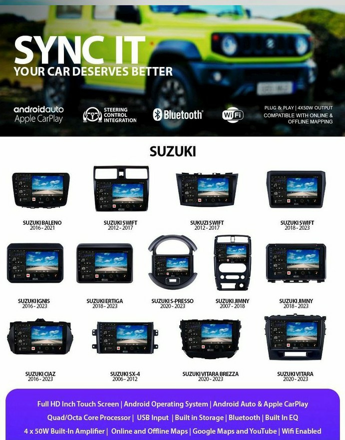 Buy SUZUKI ANDROID CARPLAY